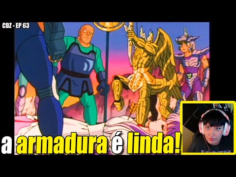 magnera reagindo a ARMADURA DE SARGITARIO VAI ATE A ATHENA (OS CAVALEIROS DOS ZODIACO EP 63)