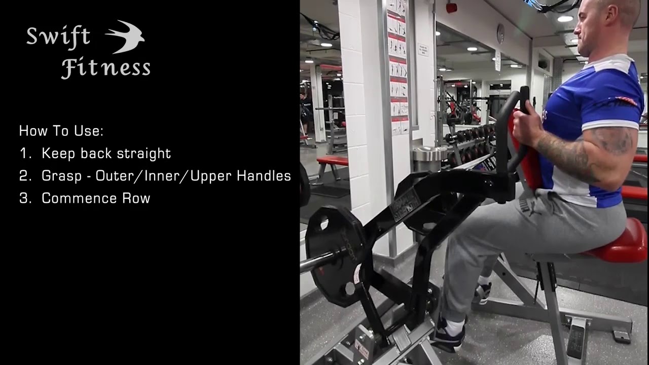 Hammer Strength Seated Back Row - YouTube