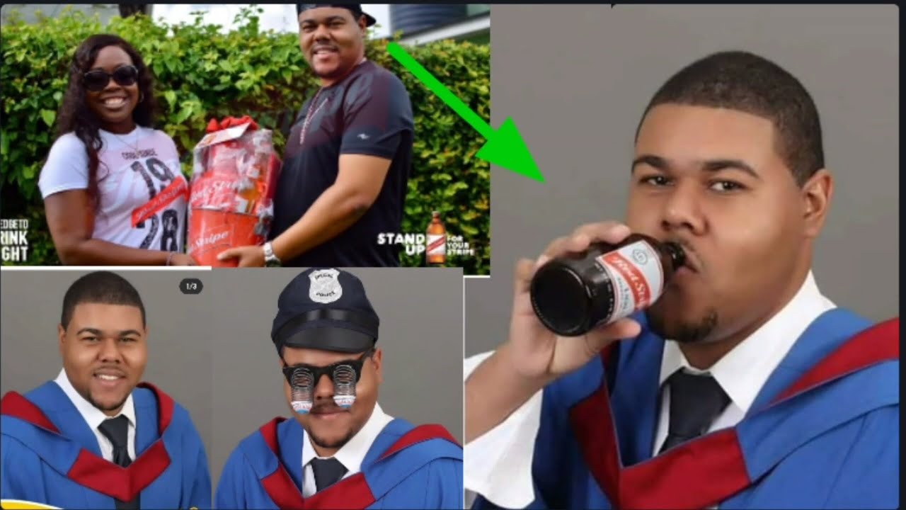 UTECH graduate Takes PICTURE with Beer Bottle/His mom Said This/ All in ...