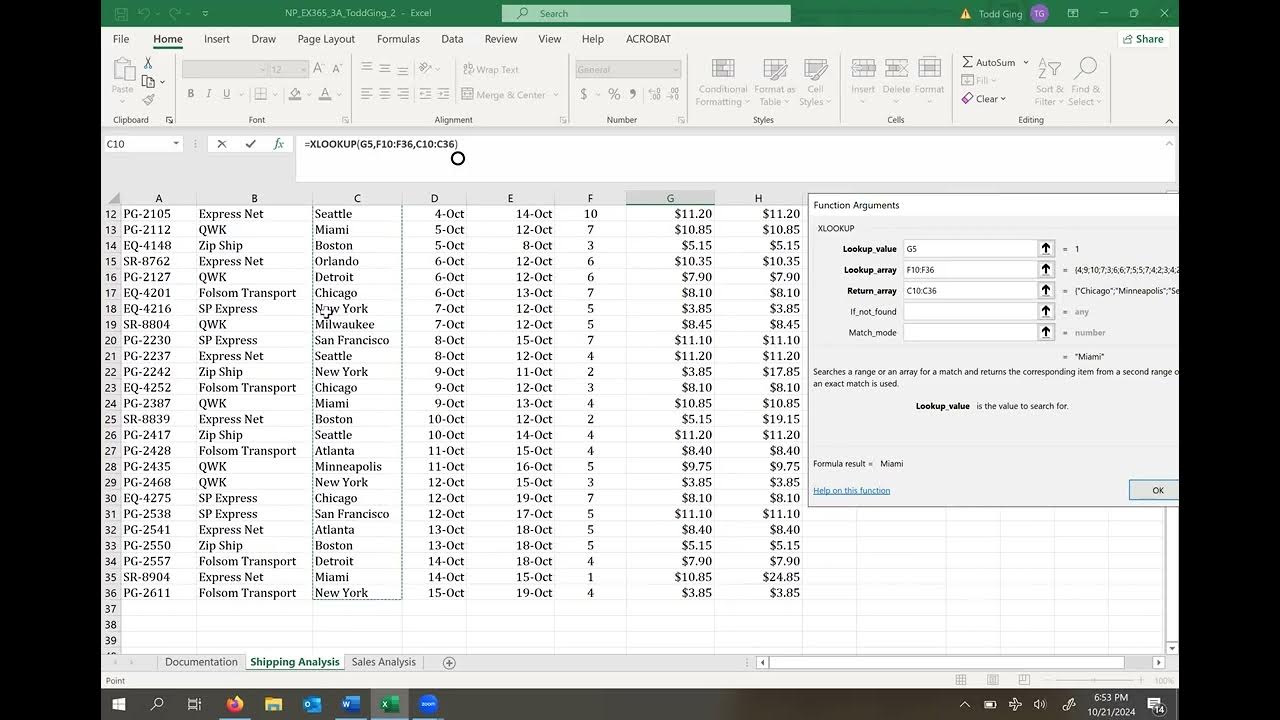 Excel Project 3 Instructional Video - YouTube