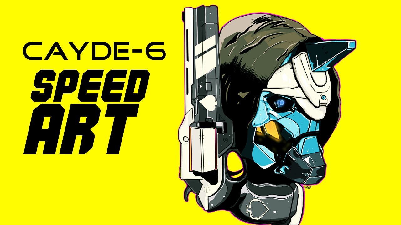 Cayde-6 Speed Art - Destiny 2 - YouTube