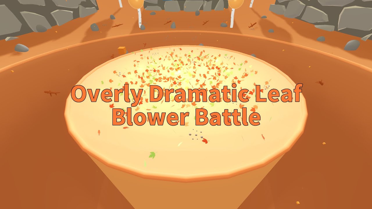 Overly Dramatic Leaf Blower Battle - YouTube