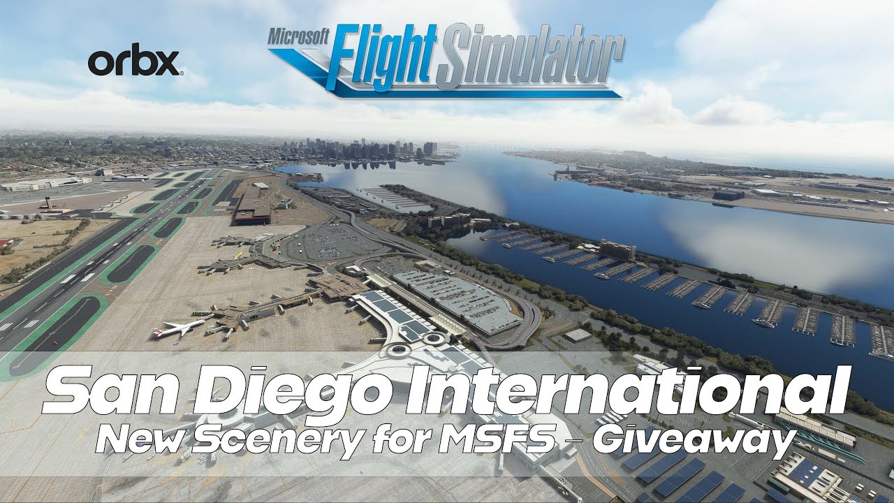 Msfs 2020 Ksan San Diego International By Bwm Giveaway Youtube