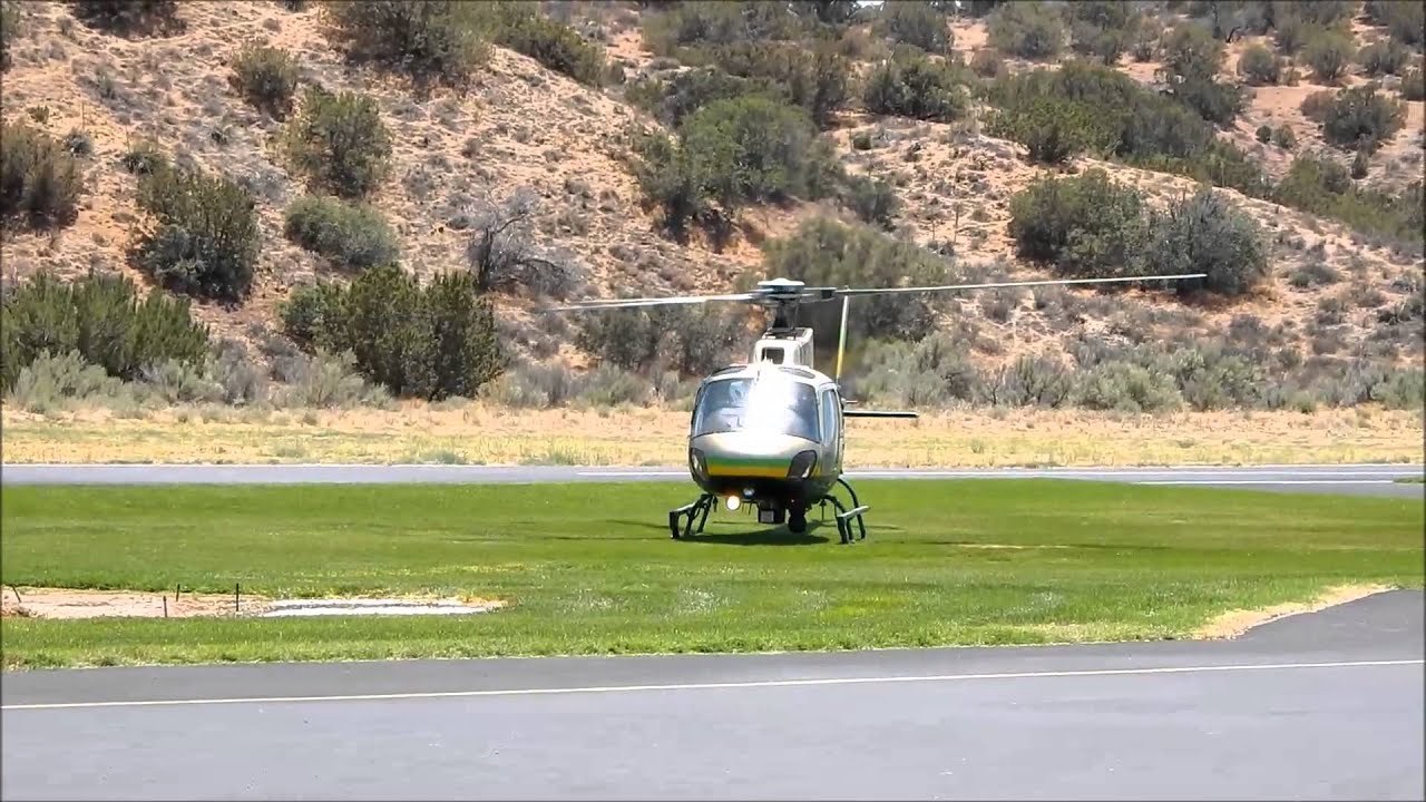 AS350 Landing & Takeoff Los Angeles County Sheriff Helicopter Airbus ...