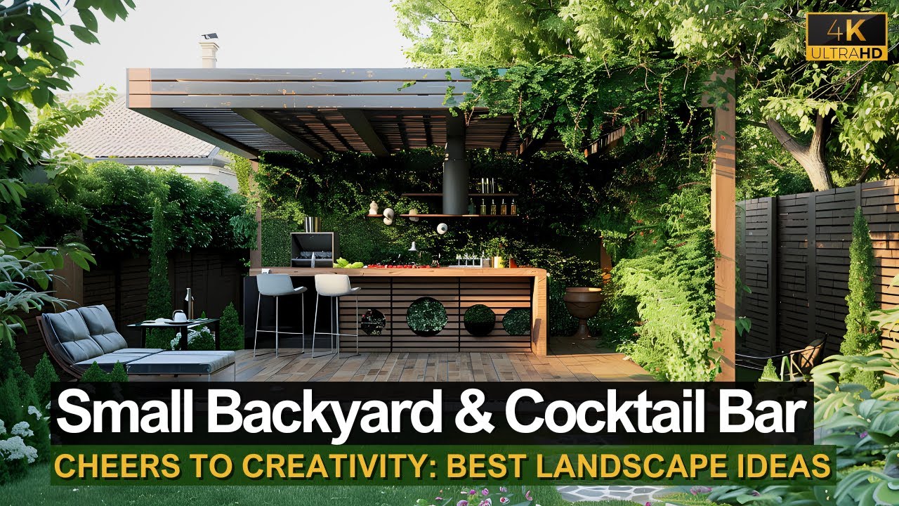 Cheers to Creativity: Small Backyard Landscape & DIY Cocktail Bar ...