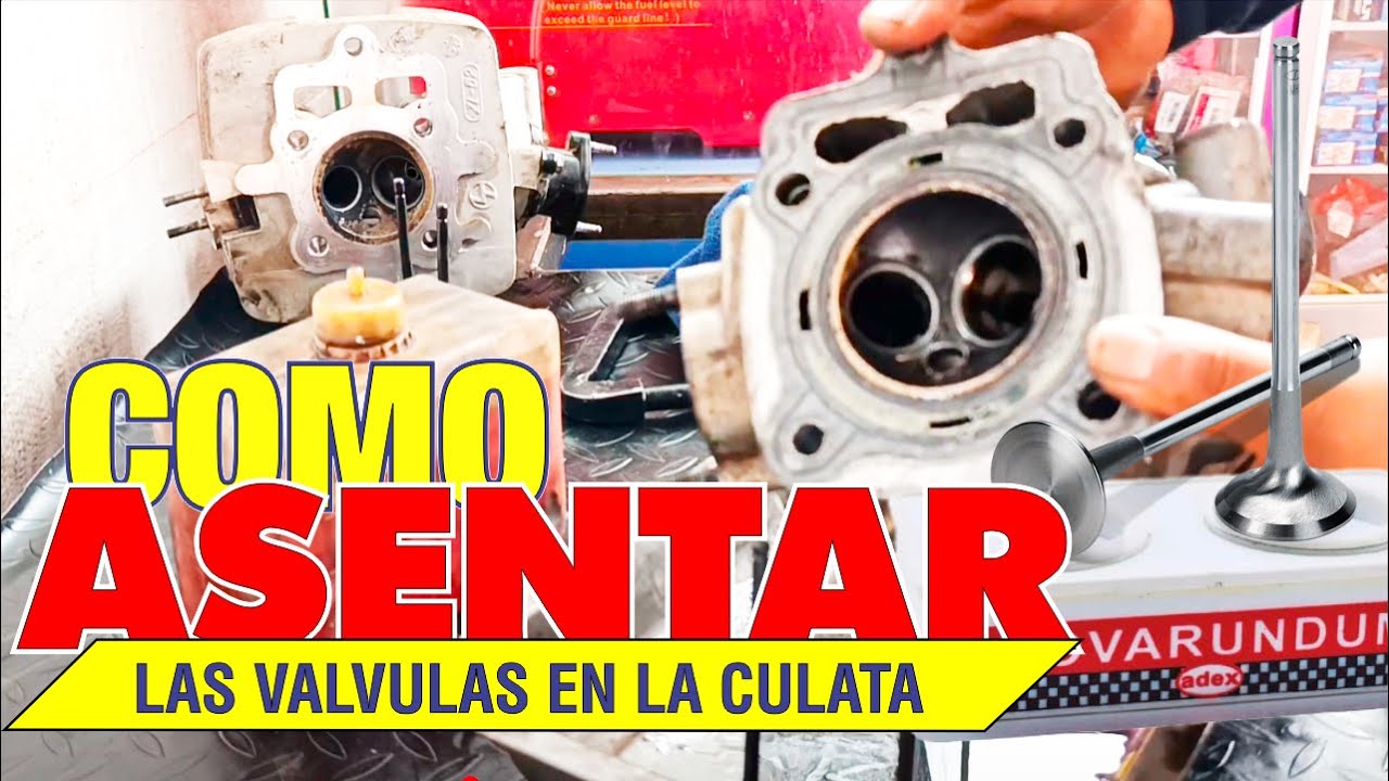 Cómo asentar, armar las válvulas en la culata, Tips y consejos. - YouTube