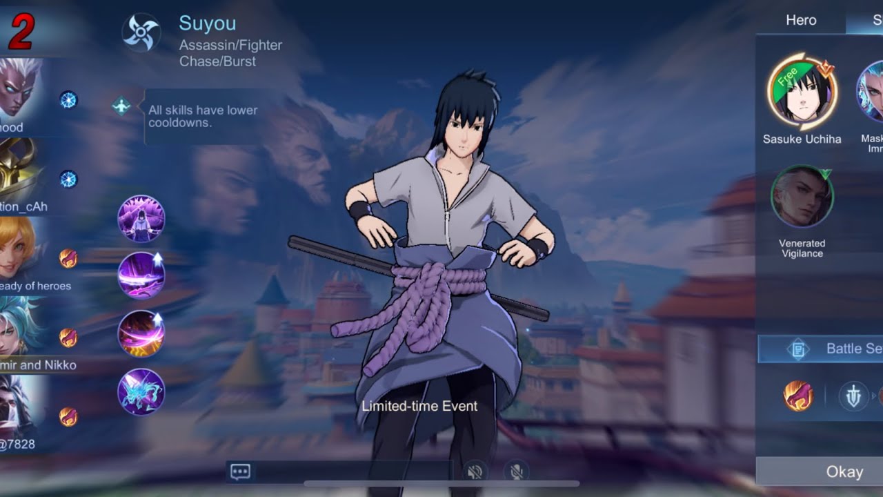 SUYOU | SASUKE UCHIHA | NARUTO | MOBILE LEGENDS | MLBB | ML | VICTORY ...