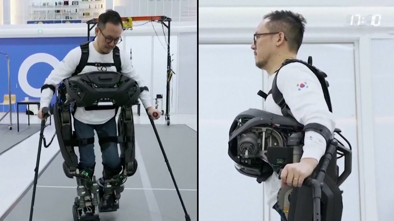 Paraplegic Engineer Walks With New Robot He Helped Create - YouTube
