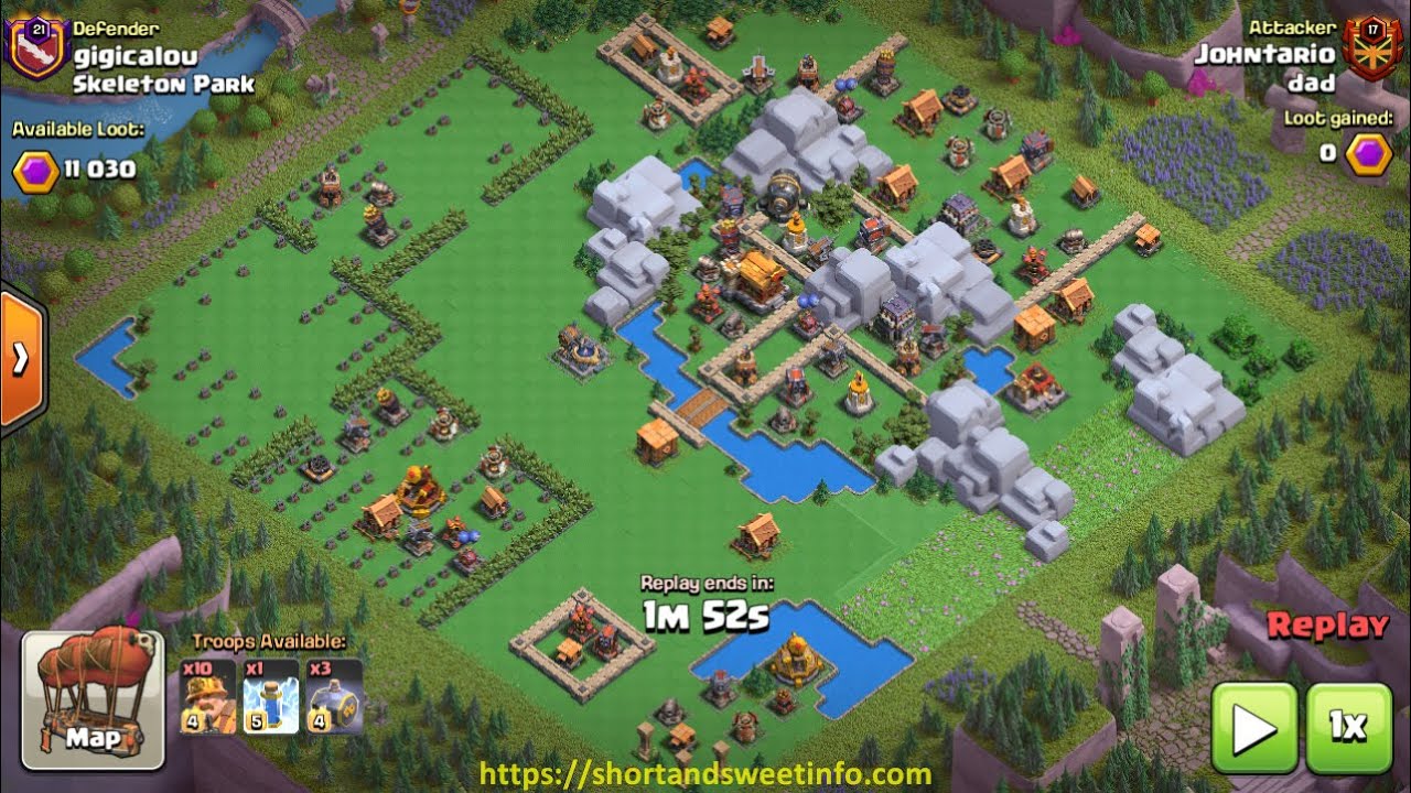 2 shot Skeleton Park 4 (layout 33) - YouTube