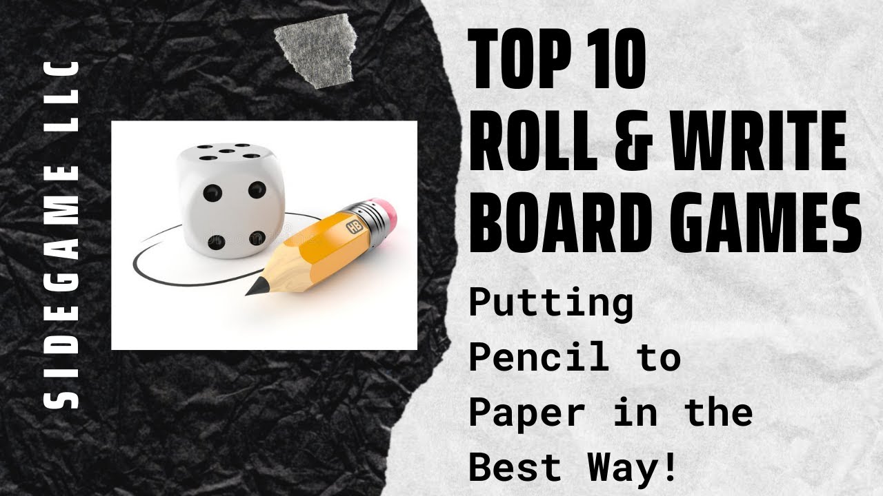 Top 10 Roll and Write Board Games: SideGame LLC - YouTube