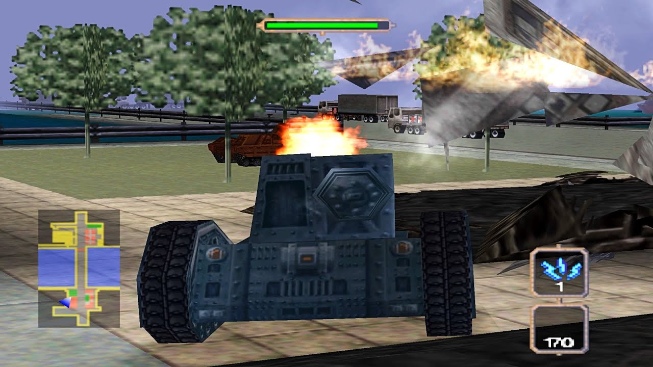 BattleTanx: Global Assault PS1 Walkthrough # 5 - YouTube