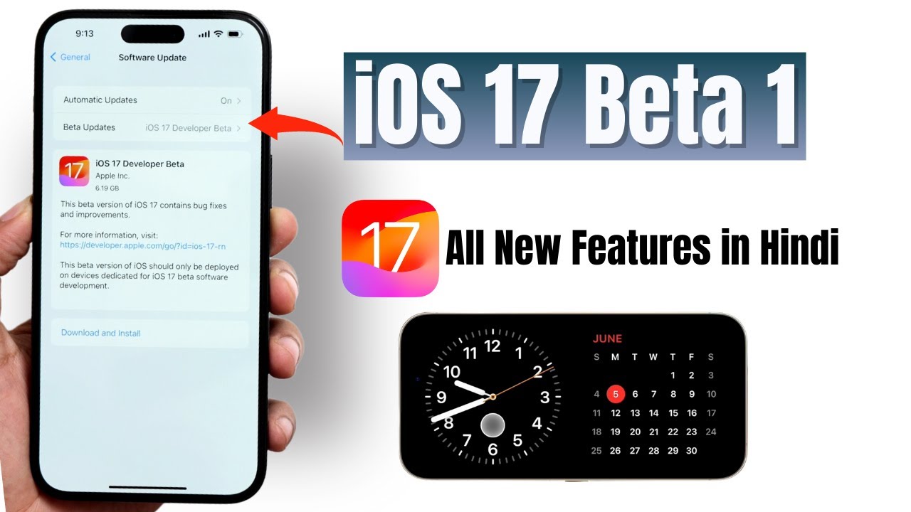 iOS 17 Beta 1 New Features | iOS 17 Beta 1 Big New Features in Hindi ...