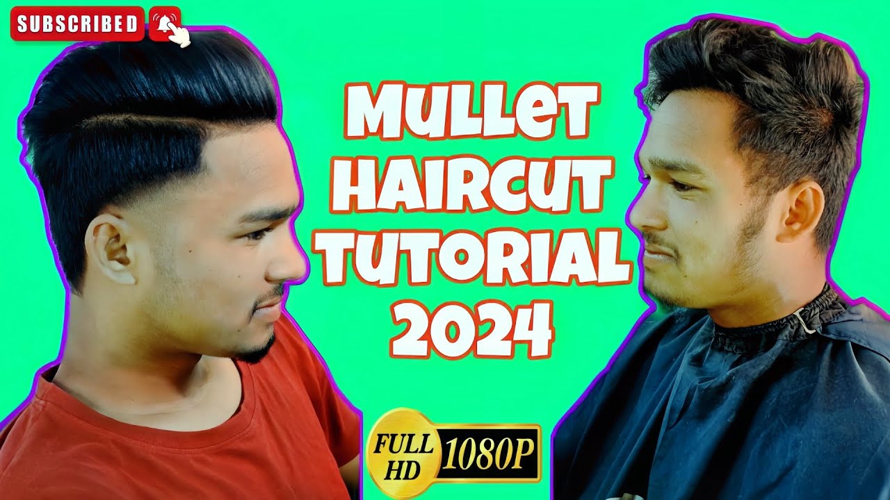 short mullet haircut men || short shaggy mullet haircut tutorial ...