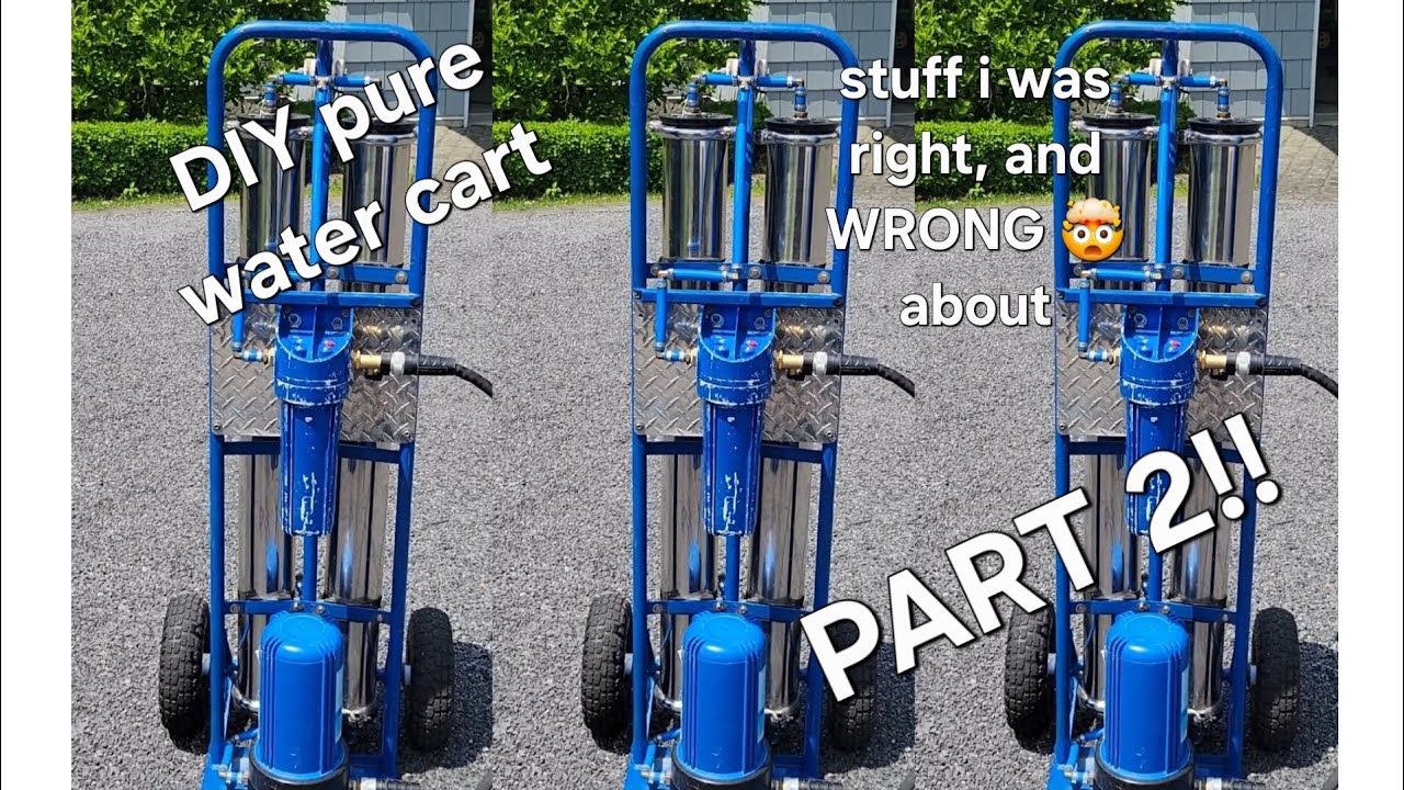 DIY pure water cart for window cleaning update PART 2 - YouTube