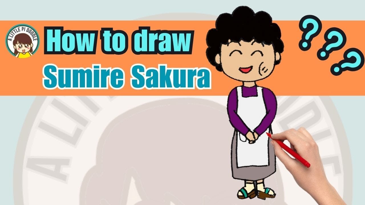 How To Draw Sumire Sakura | Chibi Maruko-chan| Step by Step 78 # ...