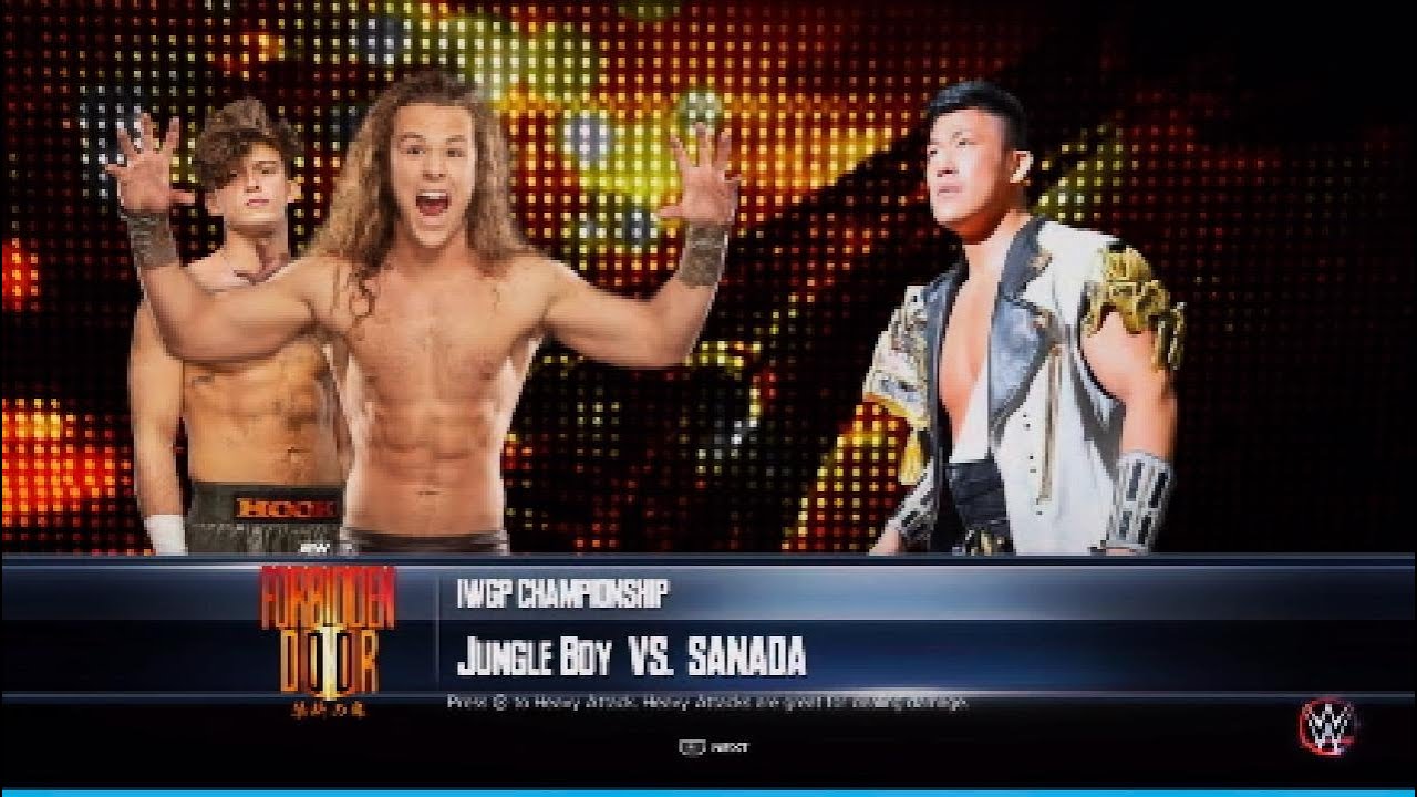 Forbidden Door 2023 Jungle Boy Jack Perry w/Hook v Sanada IWGP World Heavyweight Championship ...