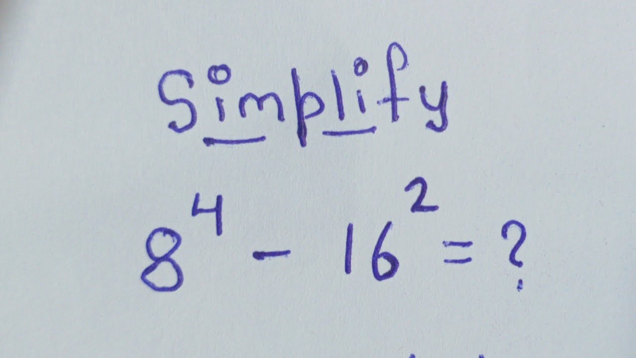 Simplify A Nice Algebra Maths problem #simplification #maths #calculation - YouTube