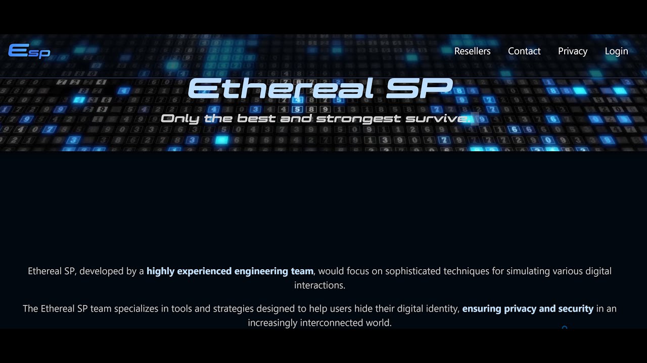 how to use the Ethereal SP - YouTube