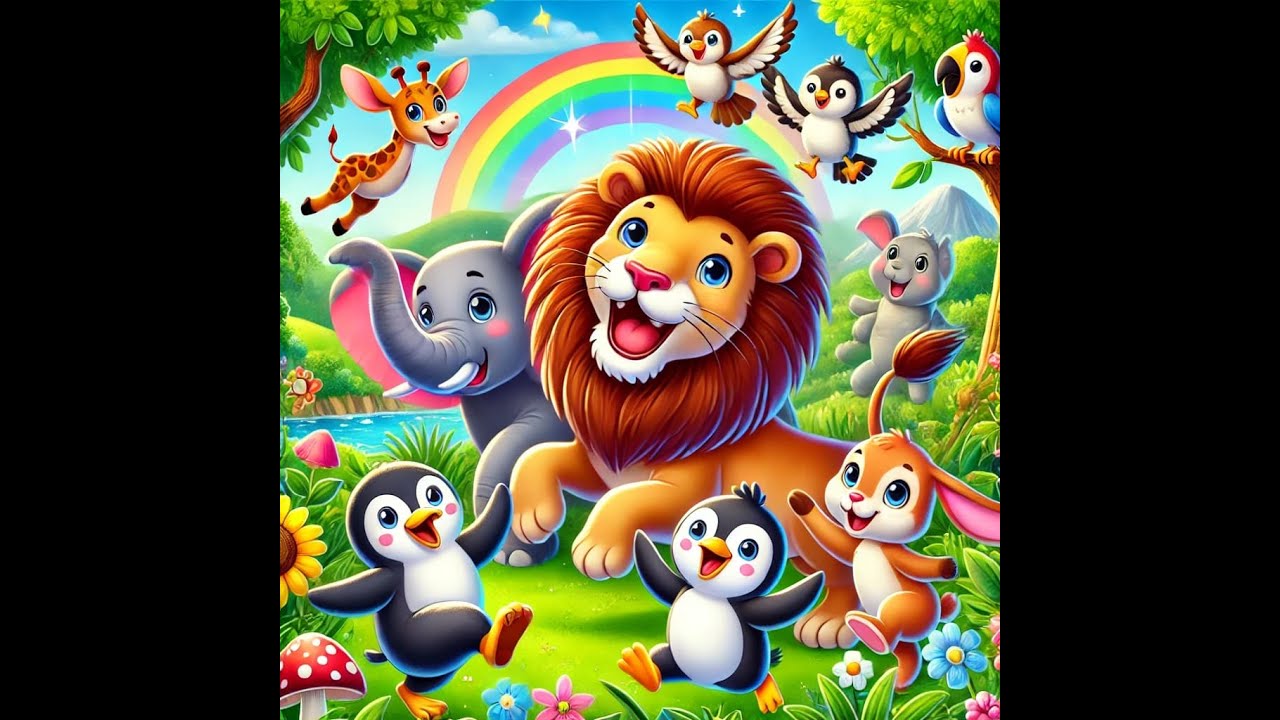 "¡Baila y Juega con los Animales! 🦁🐇🐘 | Canción Infantil Divertida para ...