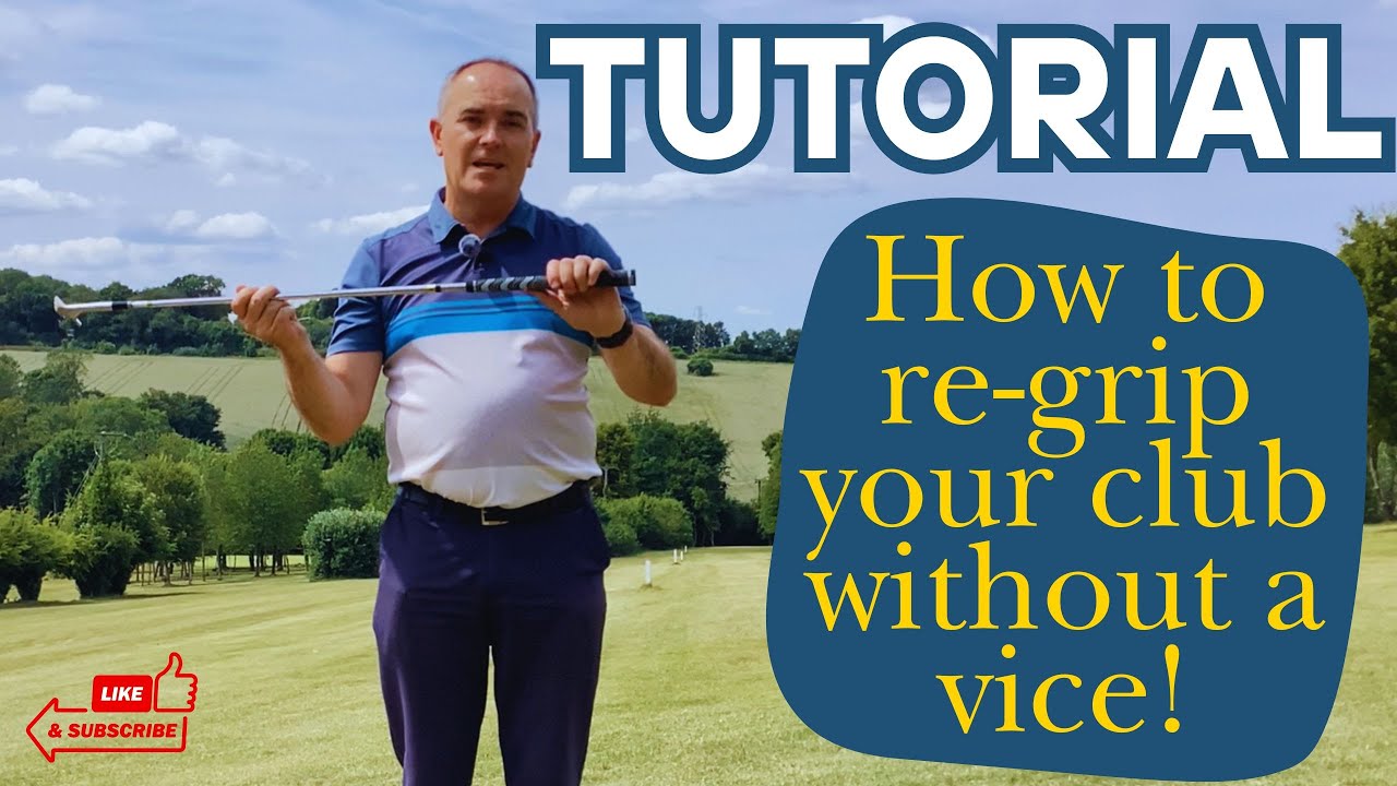 TUTORIAL - How To Re-Grip A Golf Club Without A Vice - YouTube