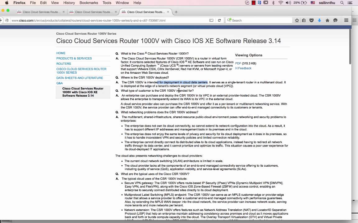 Cisco CSR 1000v Cloud Service Router - Tutorial 04 - YouTube