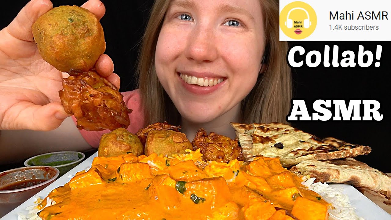 ASMR Paneer Masala (Indian Food) MUKBANG (@Mahi ASMR) Eating Sounds ...