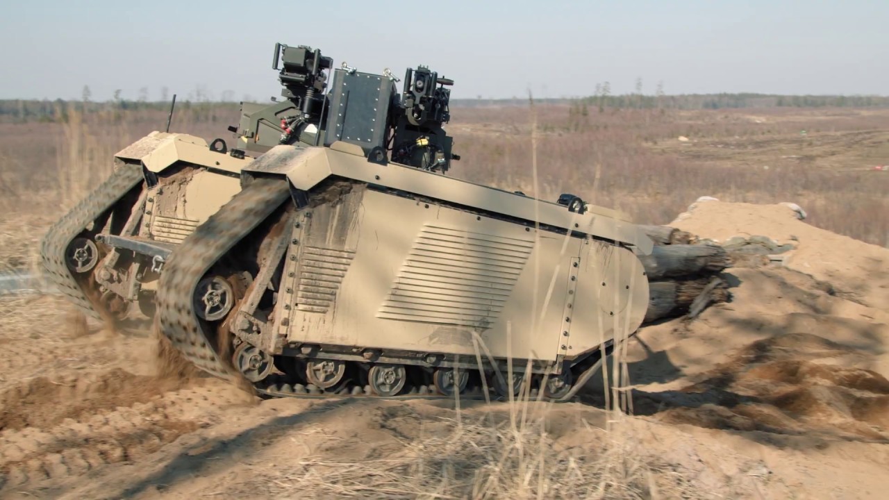 A BVLOS combat UGV by Milrem Robotics and ST Engineering - YouTube
