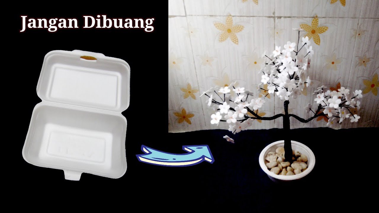 DIY Bunga Dari Styrofoam || Flowers from styrofoam - YouTube