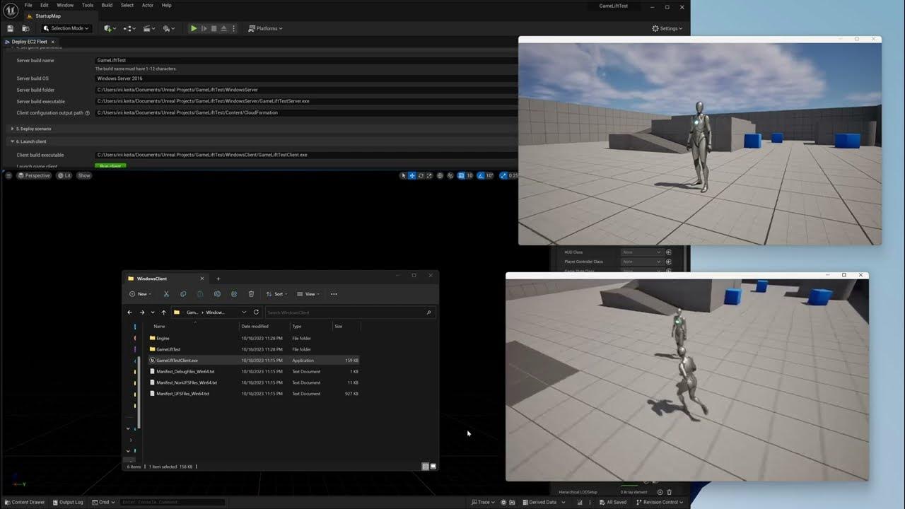 Unreal Engine用のAmazon GameLift プラグインを使ったマルチプレイテスト（EC2 フリート版） - YouTube