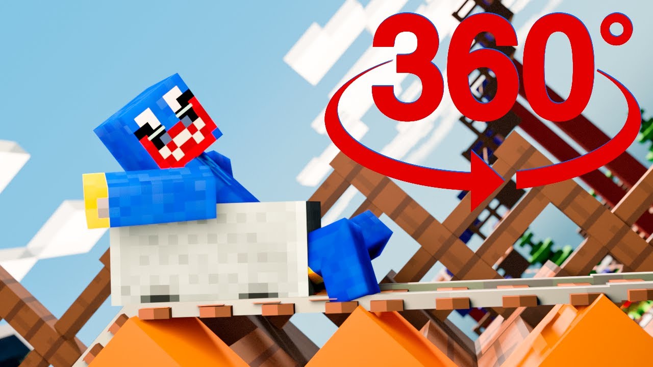 ROLLER COASTER 360° Video - Minecraft VR - YouTube