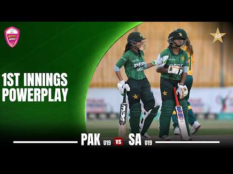 1st Innings Powerplay | Pakistan Women U19 vs South Africa Women U19 | 5th T20 | MZG1H