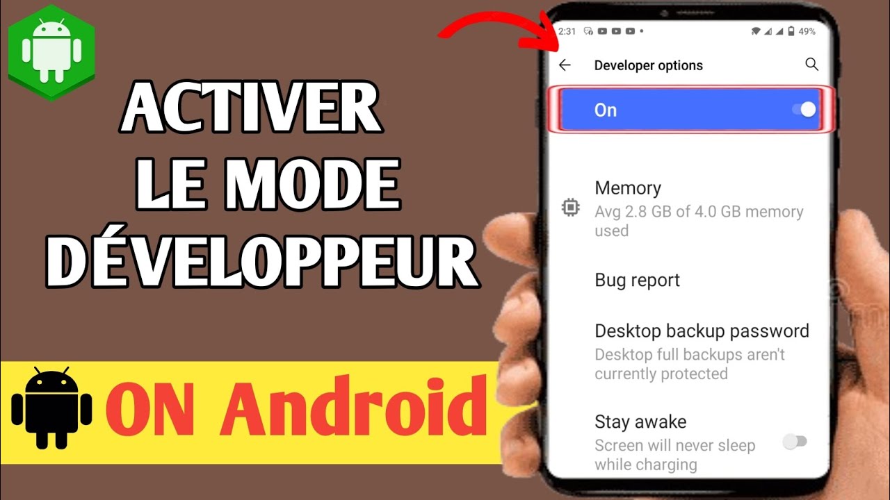 Comment activer les options de développement sur Android - Options de ...