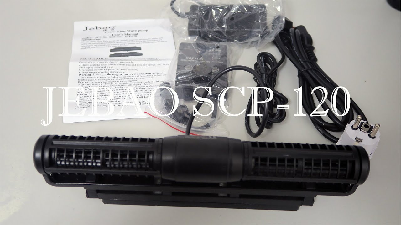 Jebao SCP-120 bomba de flujo cruzado - YouTube