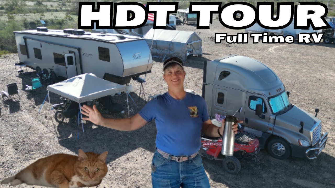 Full Time Heavy Duty Truck and RV Tour / Boondocking RV with SOLAR ...