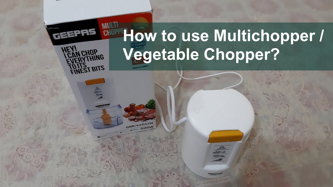 How to use Multichopper / Vegetable Chopper? #geepas #chopper - YouTube