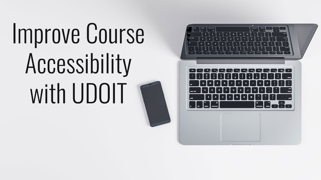 Improving Course Accessibility with UDOIT - YouTube