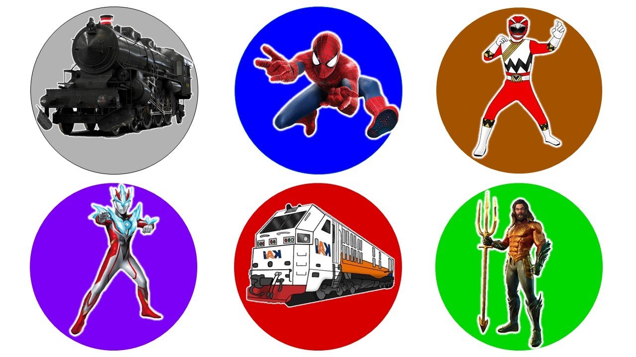 SpinWheel Kereta Uap, Spiderman, Lokomotif CC 203, Power Ranger ...