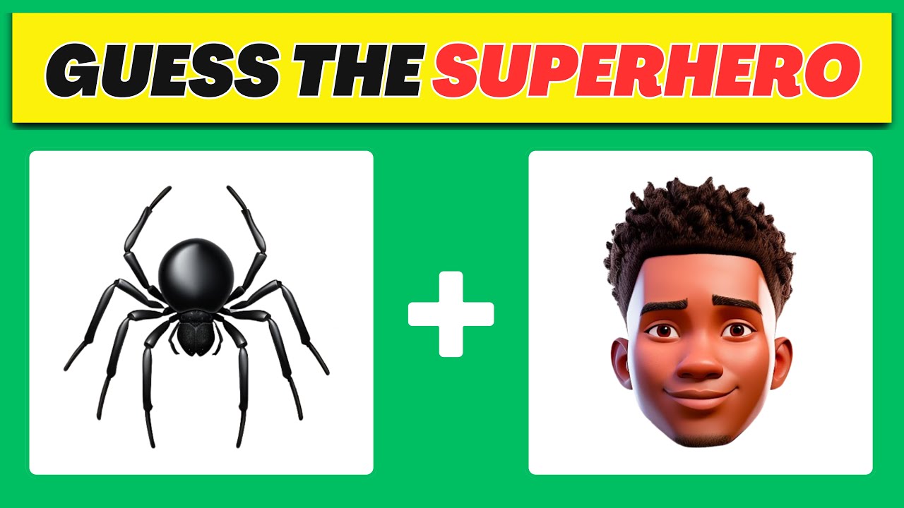 Guess the Superhero by Emoji Challenge | Marvel & Dc Superhero | 🥰🥰🥰 ...