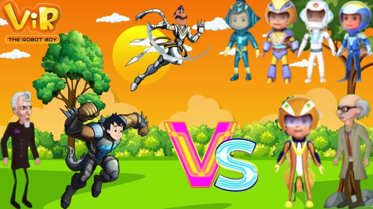 veer the robo boy vs chimpoo robot | robot boy ki animation video ...