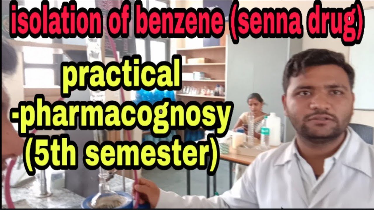 Extraction of benzene practical pharmacognosy 5th semester B. Pharmacy ...