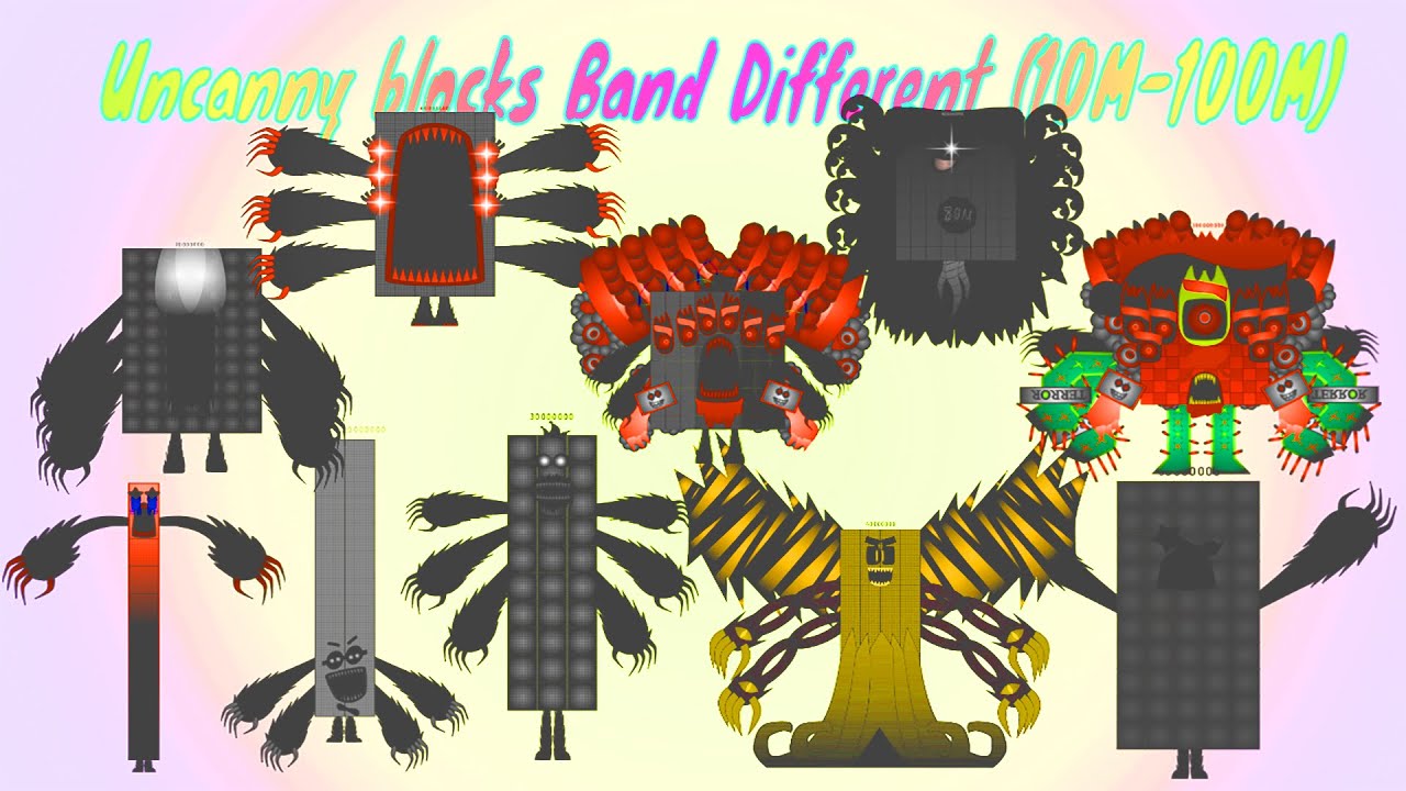 Uncanny blocks Band Different (10M-100M) Remix | Infinity Cool Sounds ...