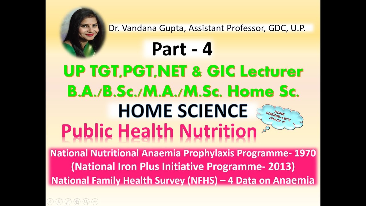 Part 4- National Nutritional Anaemia Prophylaxis Programmes (NNAPP ...