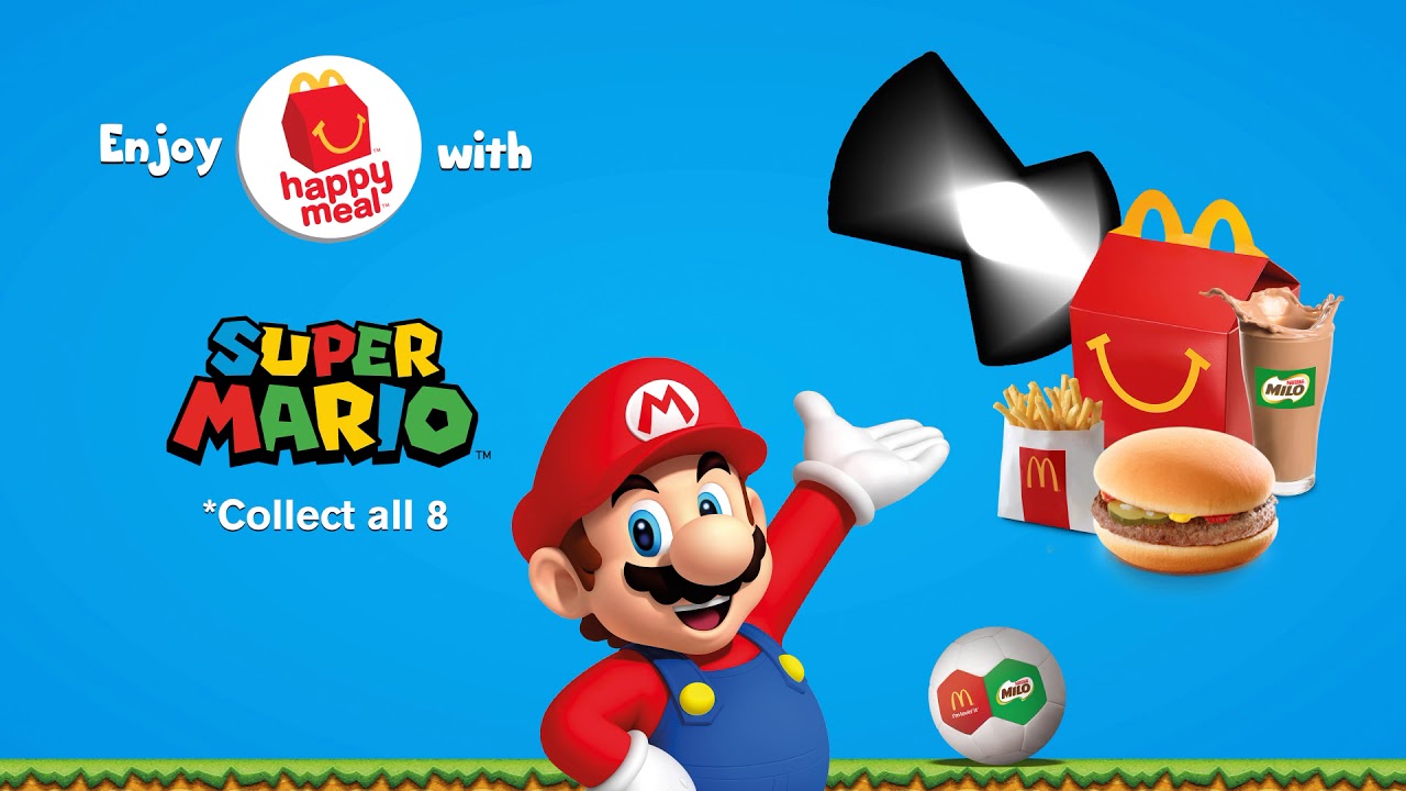Super Mario lands in McDonald's - YouTube