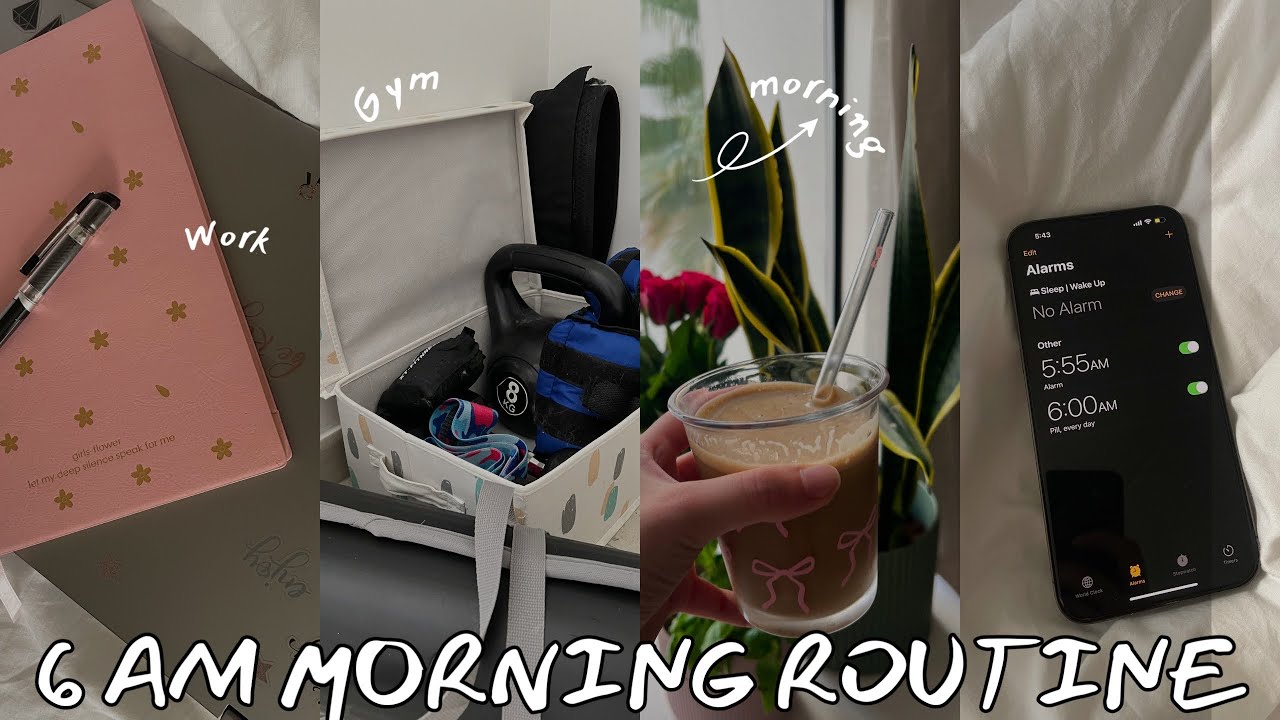 My 6am morning routine🧸🤍 - YouTube