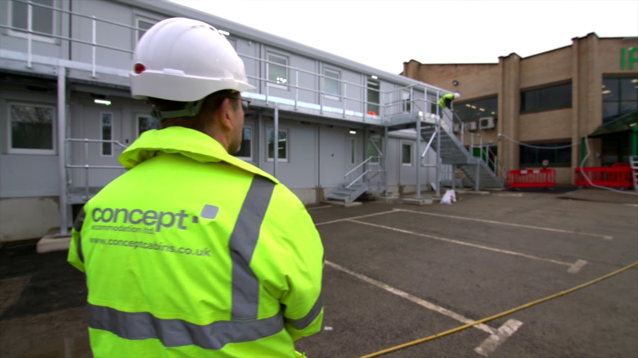 conceptcabins.co.uk - ASDA, Wakefield - 48 Bay Modular Welfare Building ...