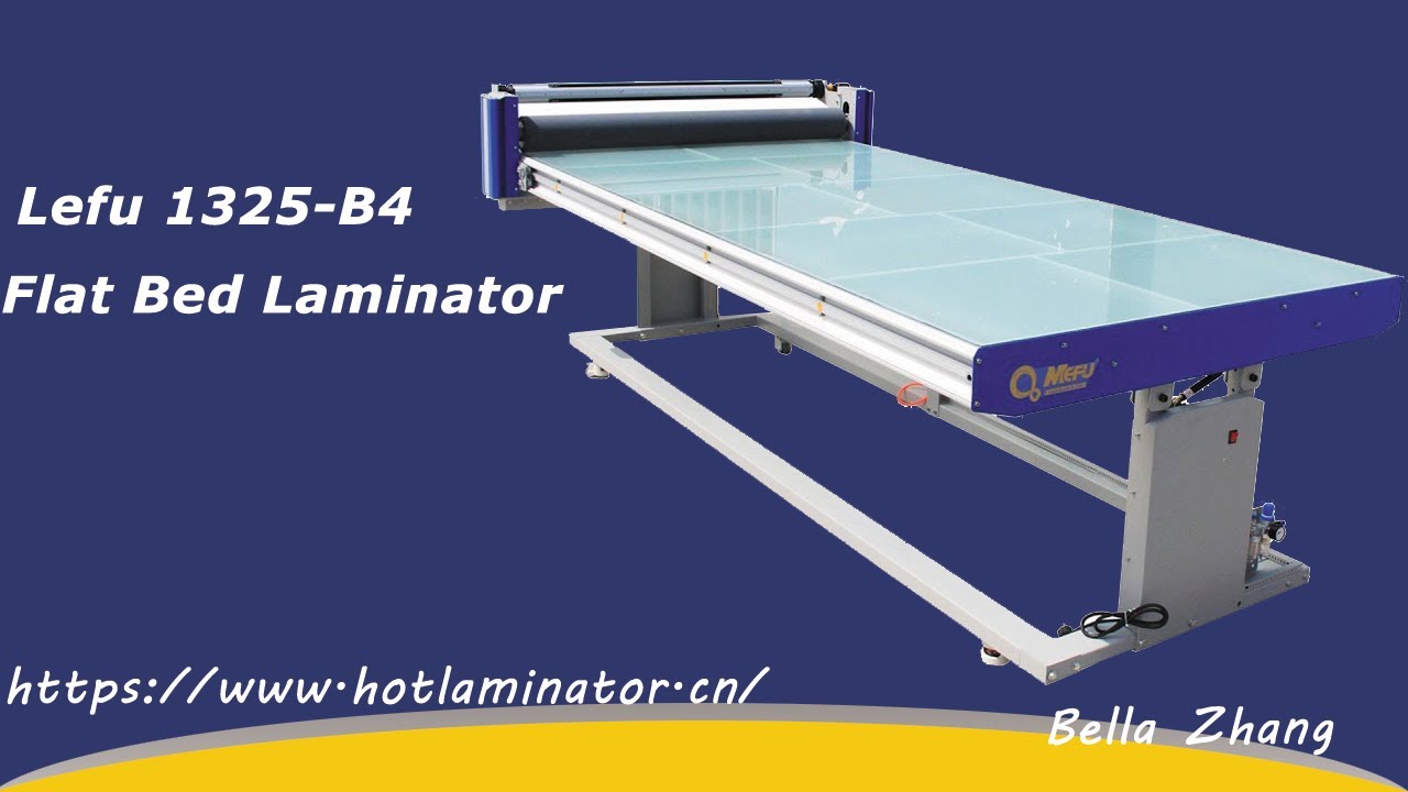 LF1325-B4 Flatbed Cold Laminator - YouTube