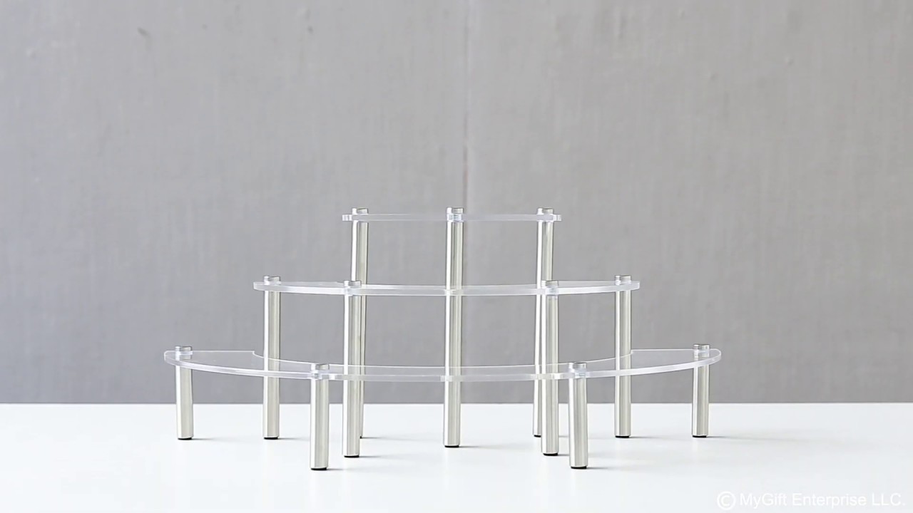 HOME DECOR | How to decorate in style | 3-Tier clear showcase riser ...