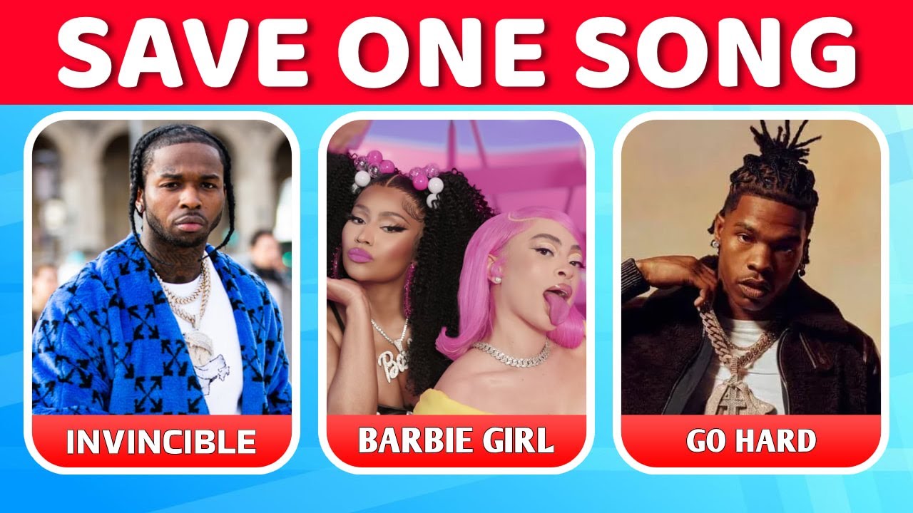 🎶 Save One Song for the Most Popular Rappers🎵 | Save One Song Challenge ...
