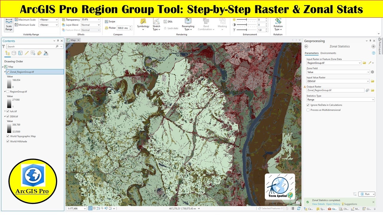ArcGIS Pro Region Group Tool: Step-by-Step Raster & Zonal Stats - YouTube
