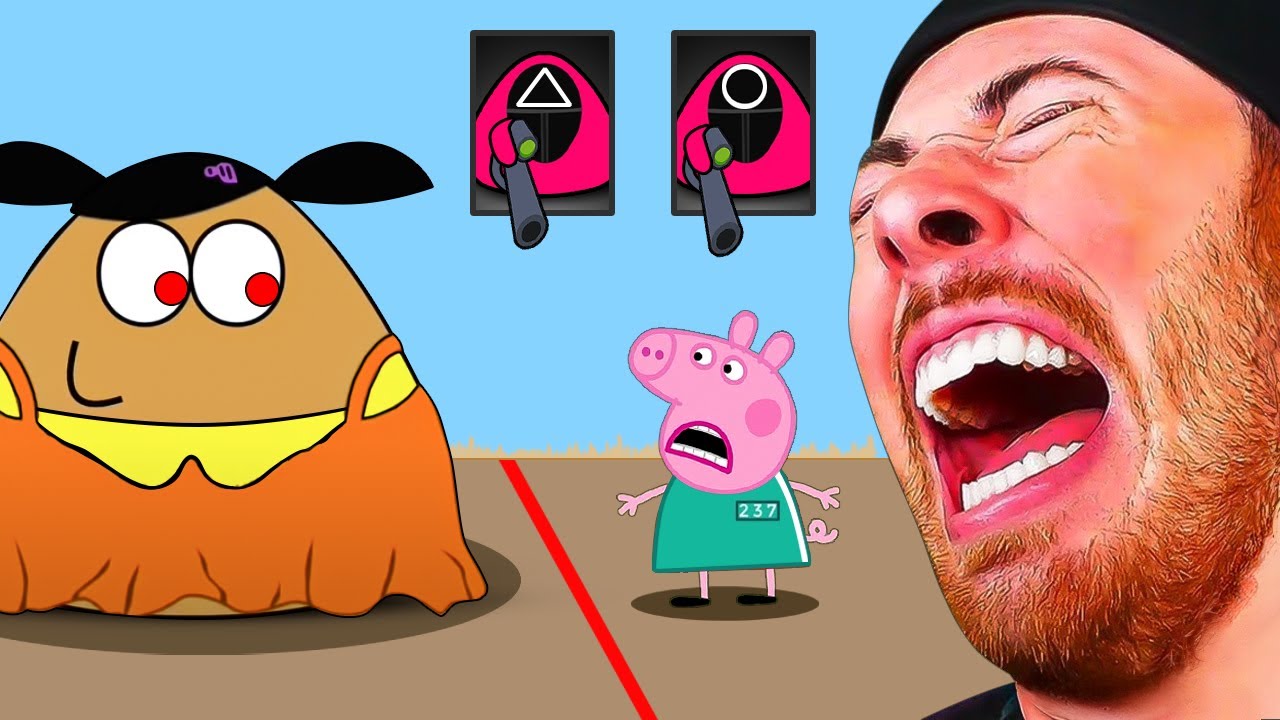 POU vs PEPPA PIG in SQUID GAME 2?! (funny animations) - YouTube